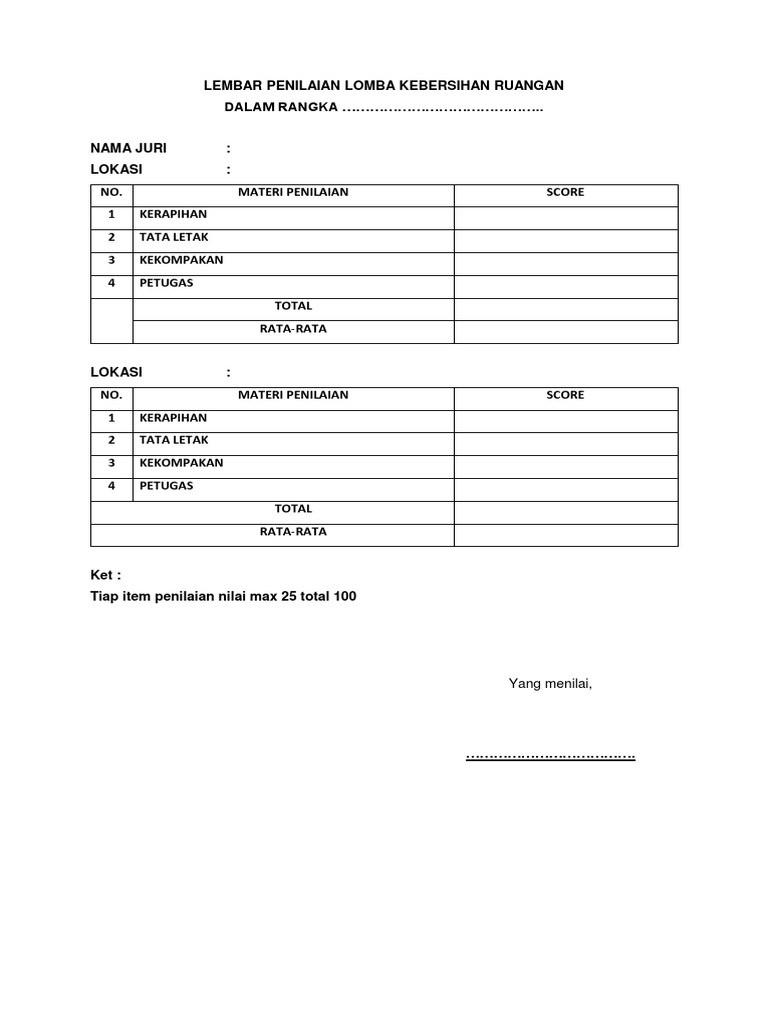 Form Penjurian Upload | PDF