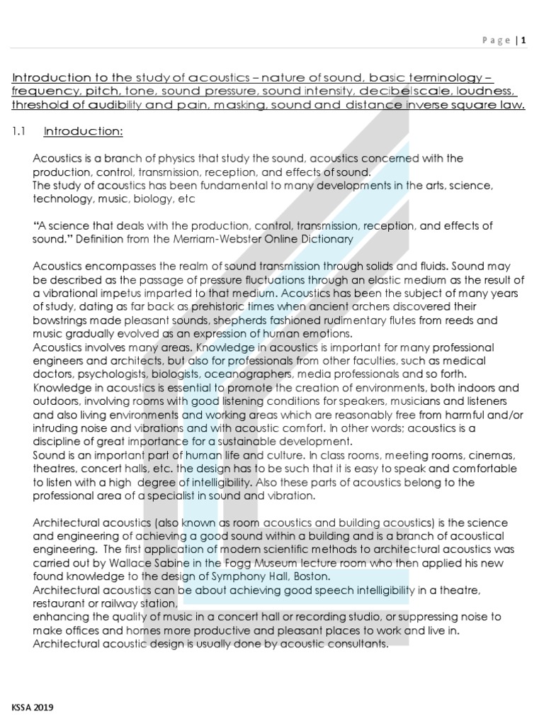 15 Arc 7.3 Mod 1-1 | PDF | Pitch (Music) | Sound