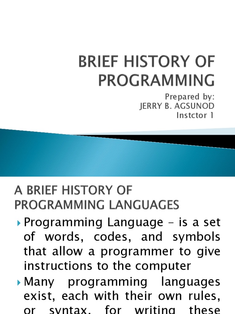 History of Programming | PDF