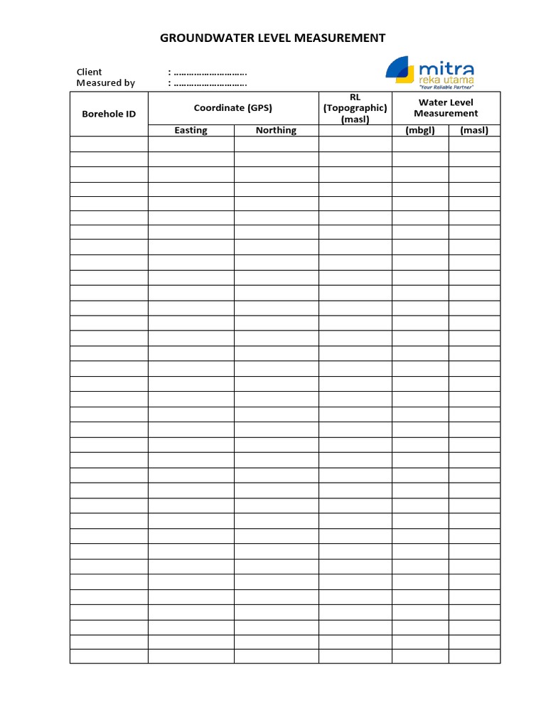 Water Level Measurement | PDF
