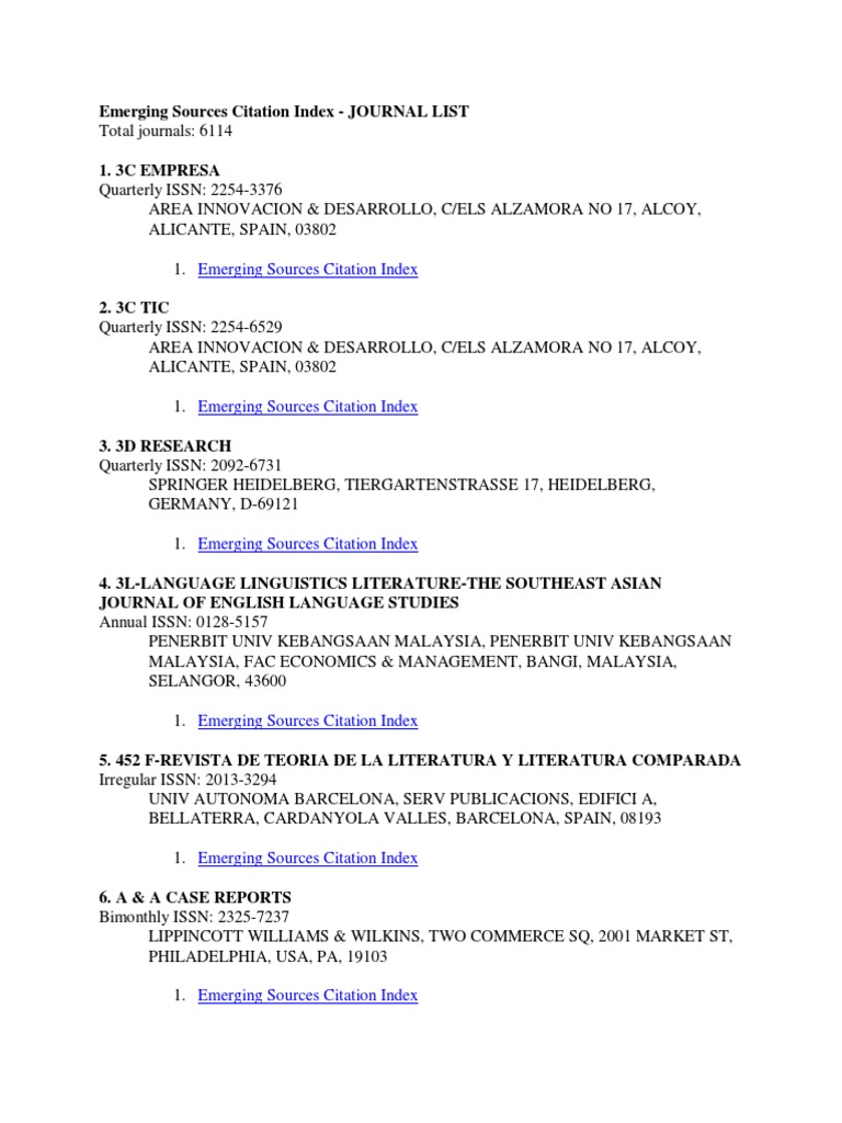 SCI | PDF | Scholarly Communication | Publishing