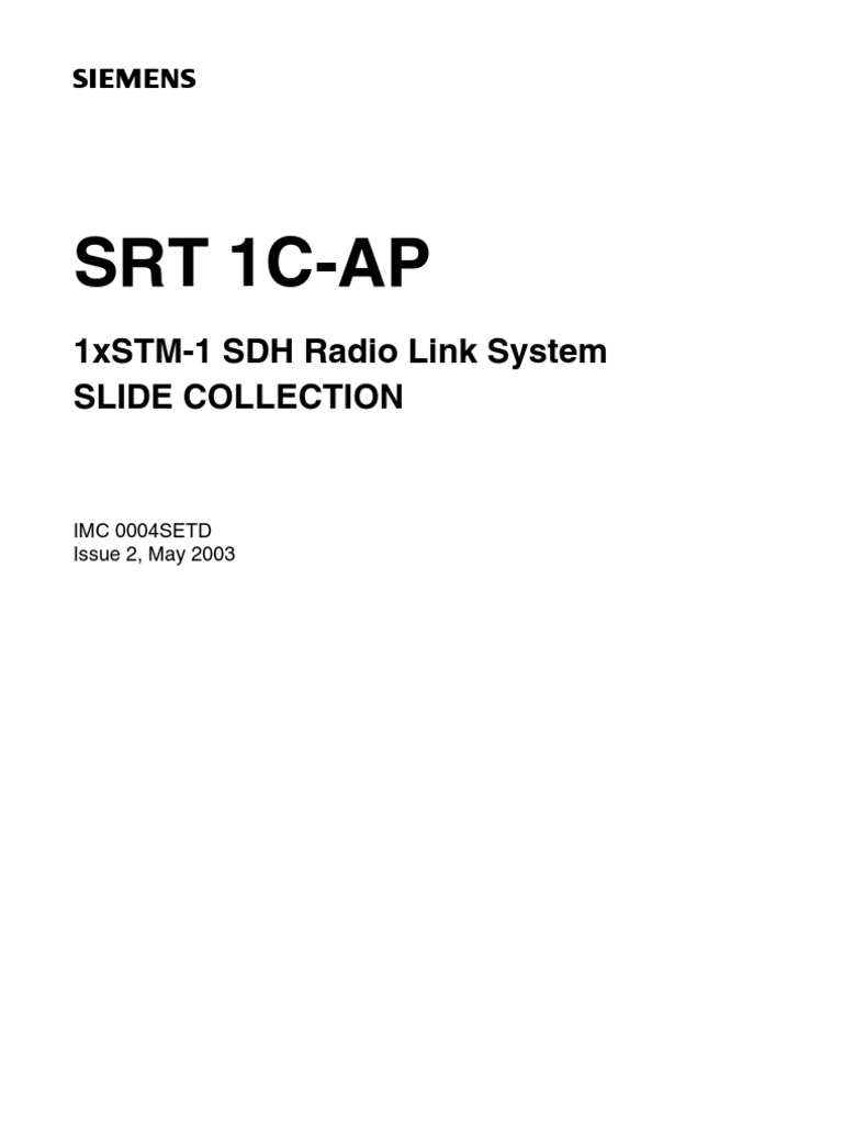 SRT 1C Slide Collection | PDF | Telecommunications | Electronics