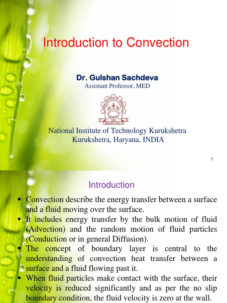 Introduction To Convection | PDF | Boundary Layer | Turbulence
