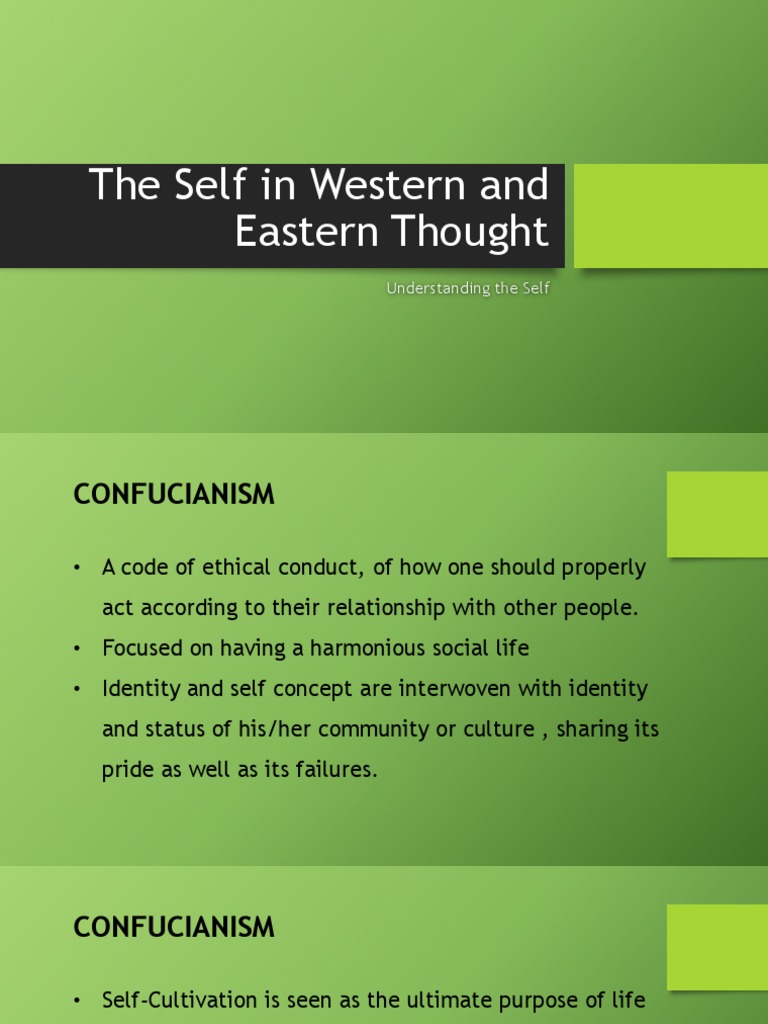 The Self in Western and Eastern Thought | PDF | Self | Confucianism