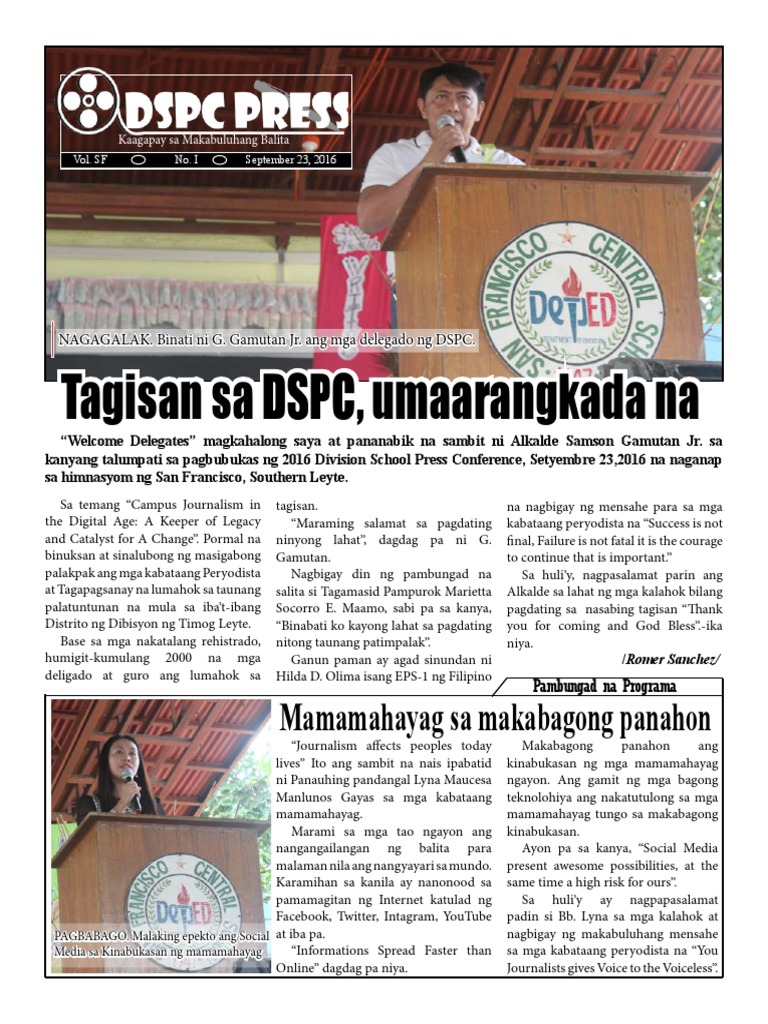 DSPC Presscon | PDF