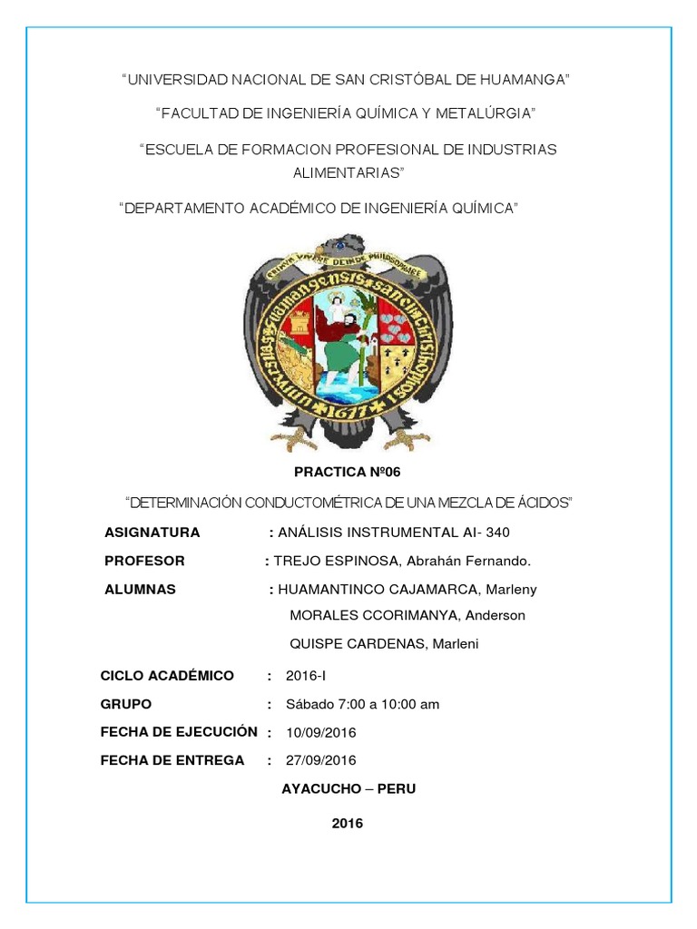 Practica de Instr 06 MARLEny | PDF | Valoración | Química