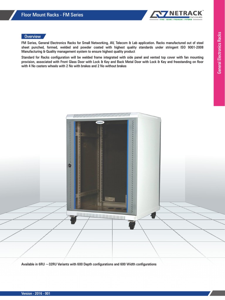 FM Series Floor Mount Racks Overview | PDF | Manufactured Goods