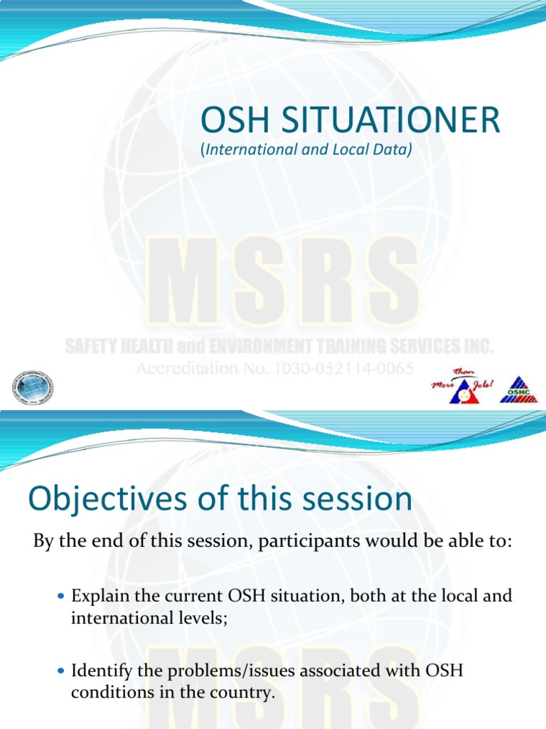 OSH Situationer | PDF | Occupational Safety And Health | Public Health