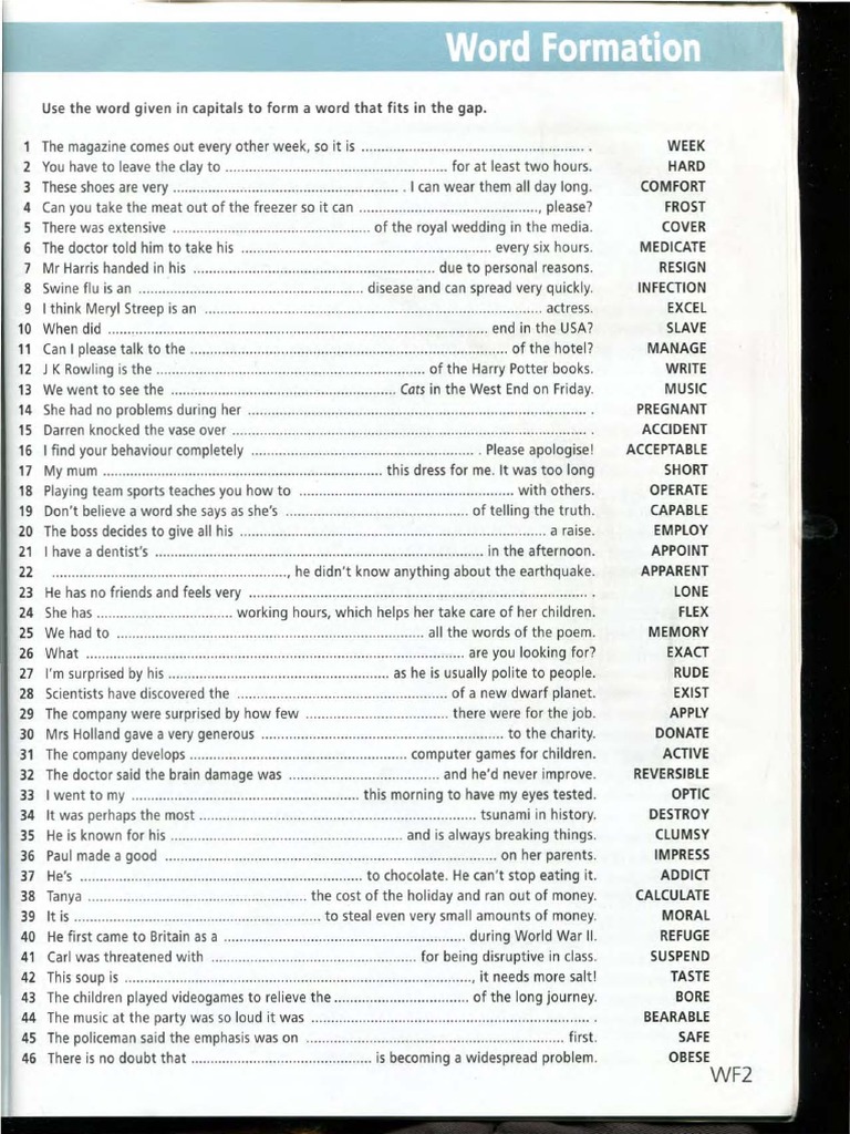 Prime Time 4 SB - Word Formation and Rephrase | PDF | Foods