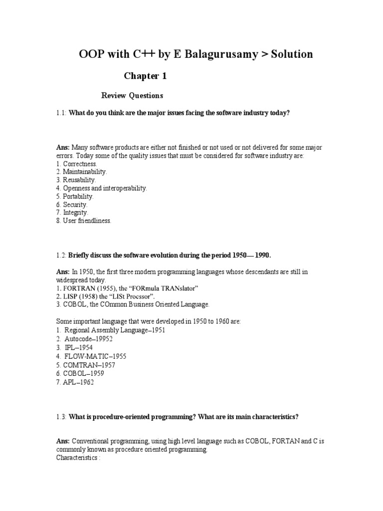 Unit 1 Solution Pdf Object Oriented Programming Class Computer 8952