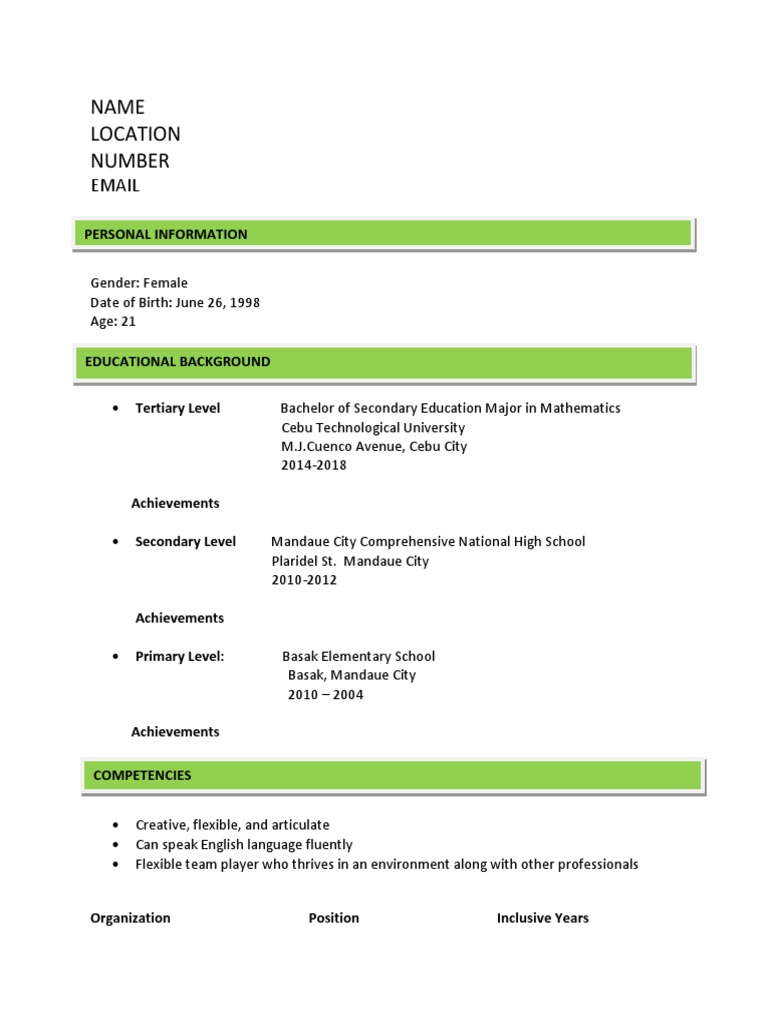Educational Background and Achievements | PDF | Career & Growth