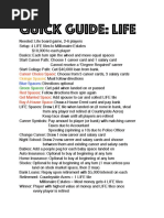 Life Board Game Rules - The Game of Life | PDF | Insurance | Stocks
