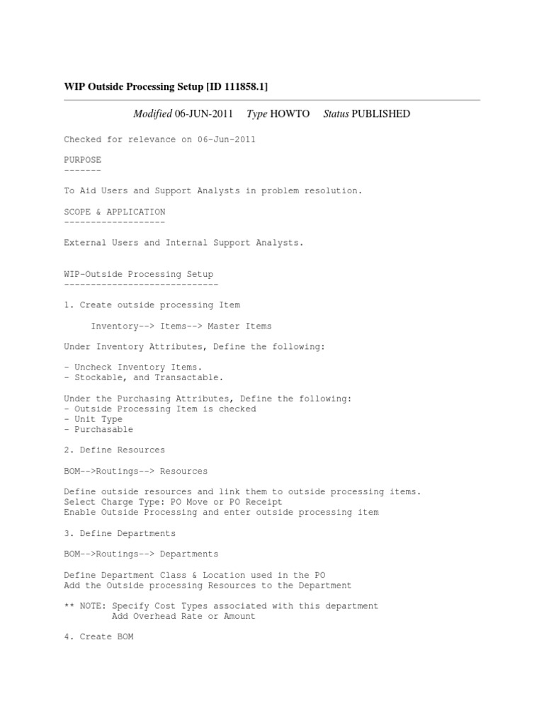 Wip Osp Setup | PDF | Information Technology Management | Software