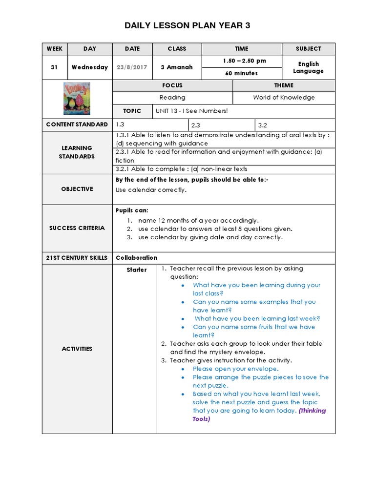 RPH Observe | PDF | Lesson Plan | Learning