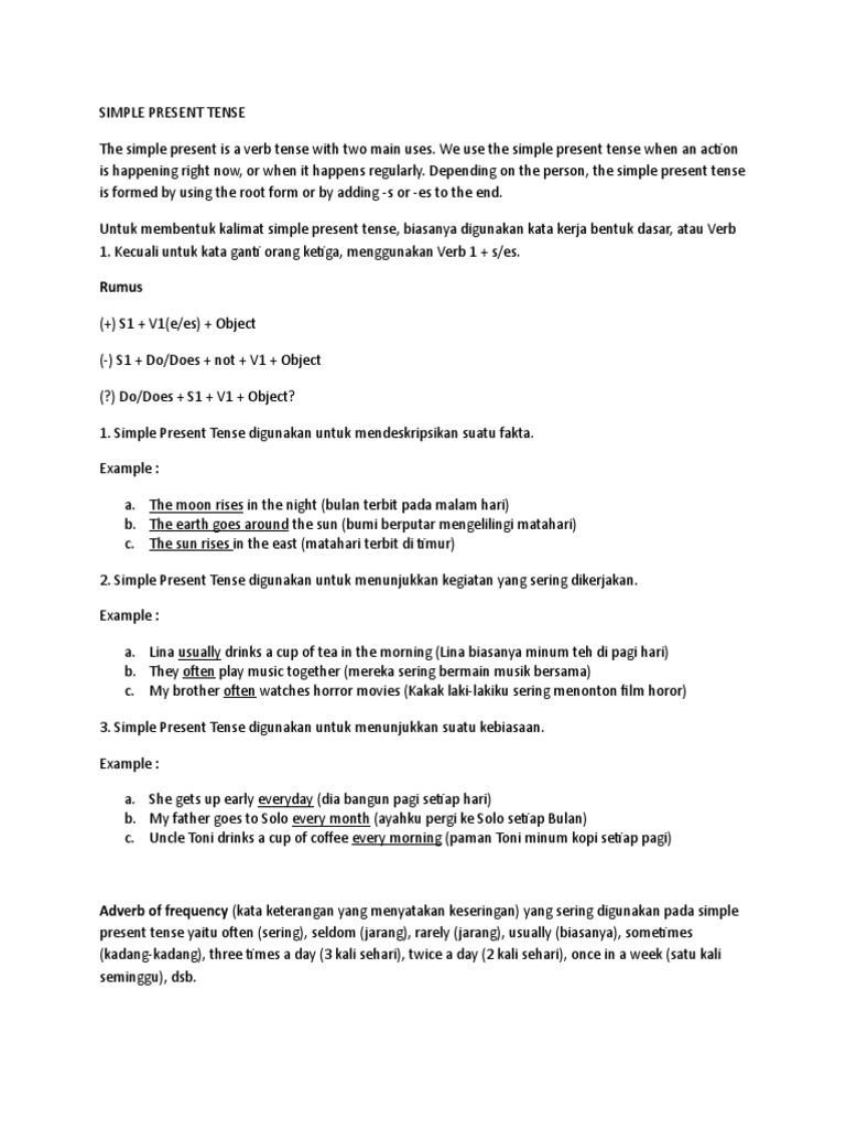 Simple Present Pdf Linguistic Morphology Morphology