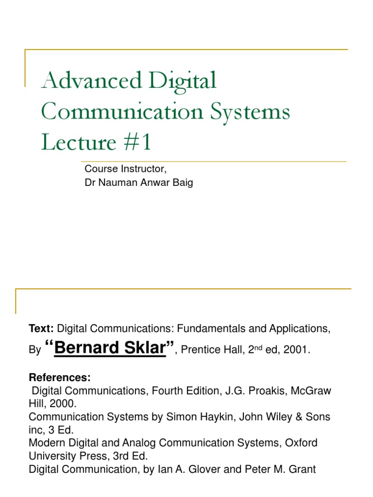 Advance Digital Communication | PDF | Data Transmission | Modulation