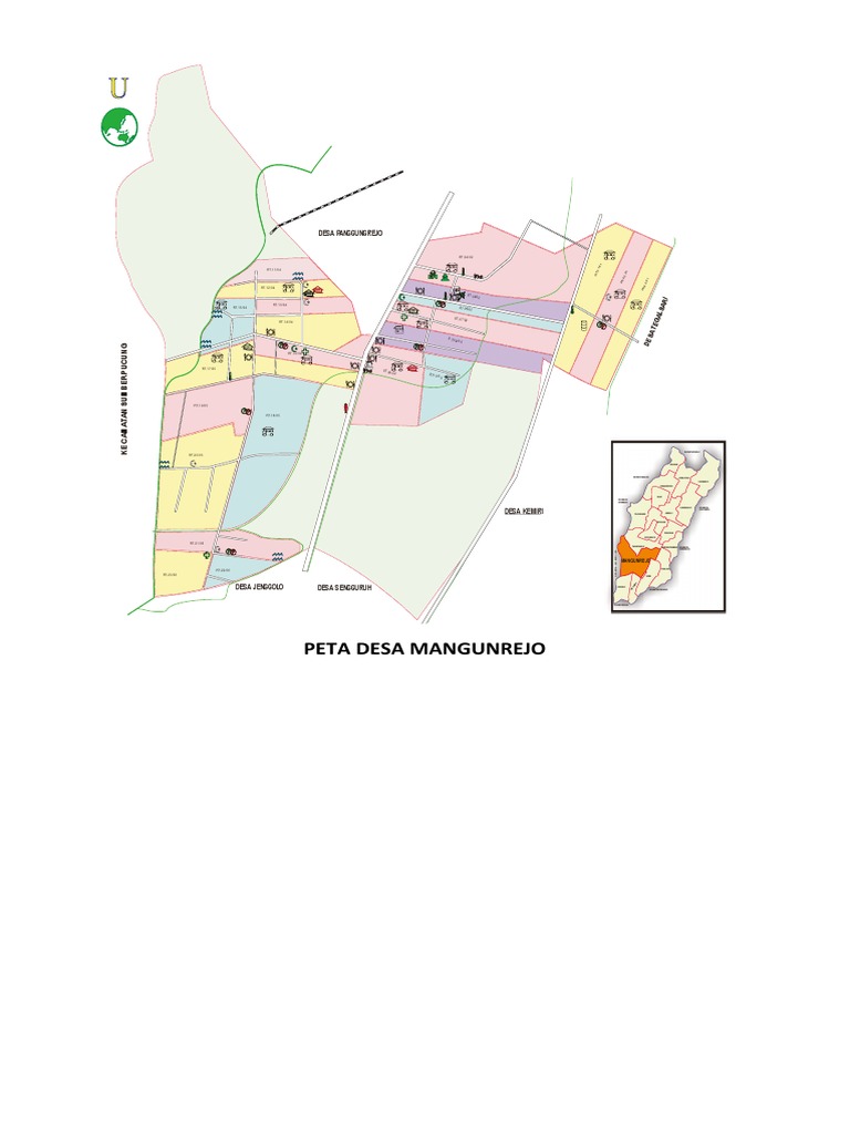 Peta Desa Mangunrejo | PDF