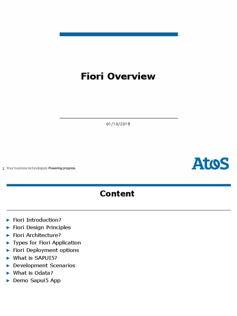 Sap Fiori Overview | PDF