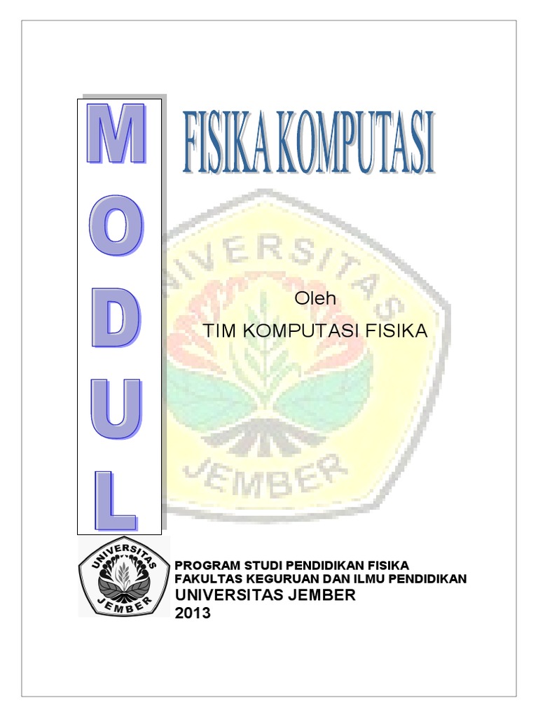 Modul Fisika Komputasi | PDF