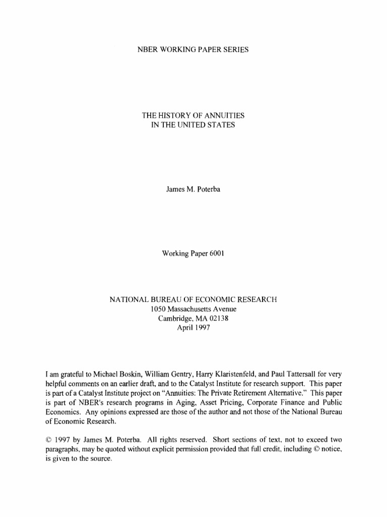 NBER Working Paper | PDF | Business