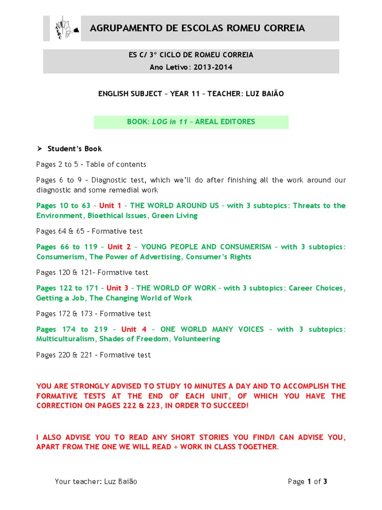 1st Lesson 11th | PDF | Vocabulary | Pedagogy