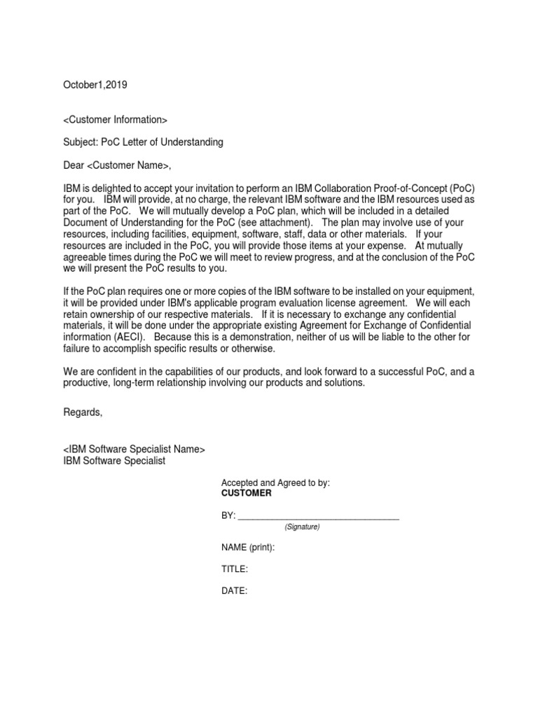 IBM Collaboration POC DOU Template 2017 | PDF | Ibm Notes | Operating ...