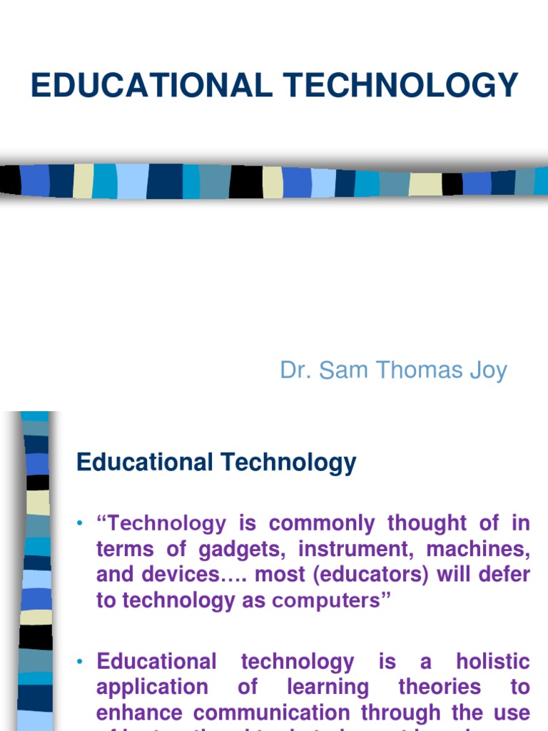 1.1 Educational Technology | PDF | Educational Technology | Multimedia