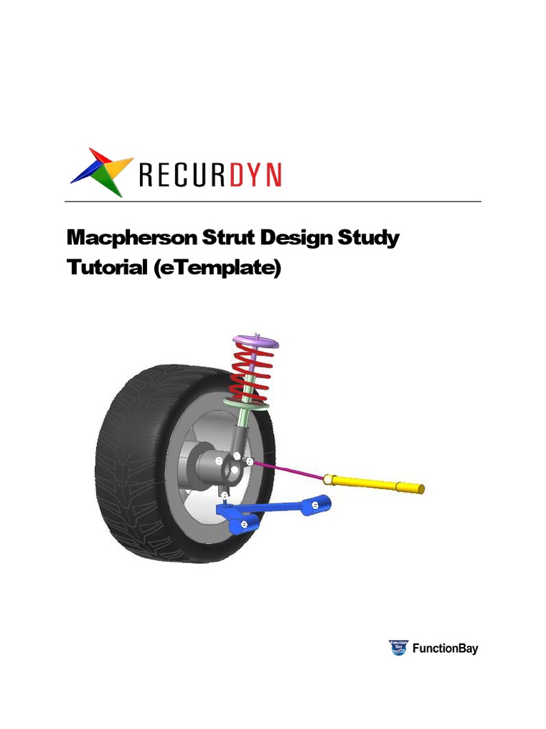 Macpherson Strut Design Study Tutorial (Etemplate) | PDF | Suspension ...