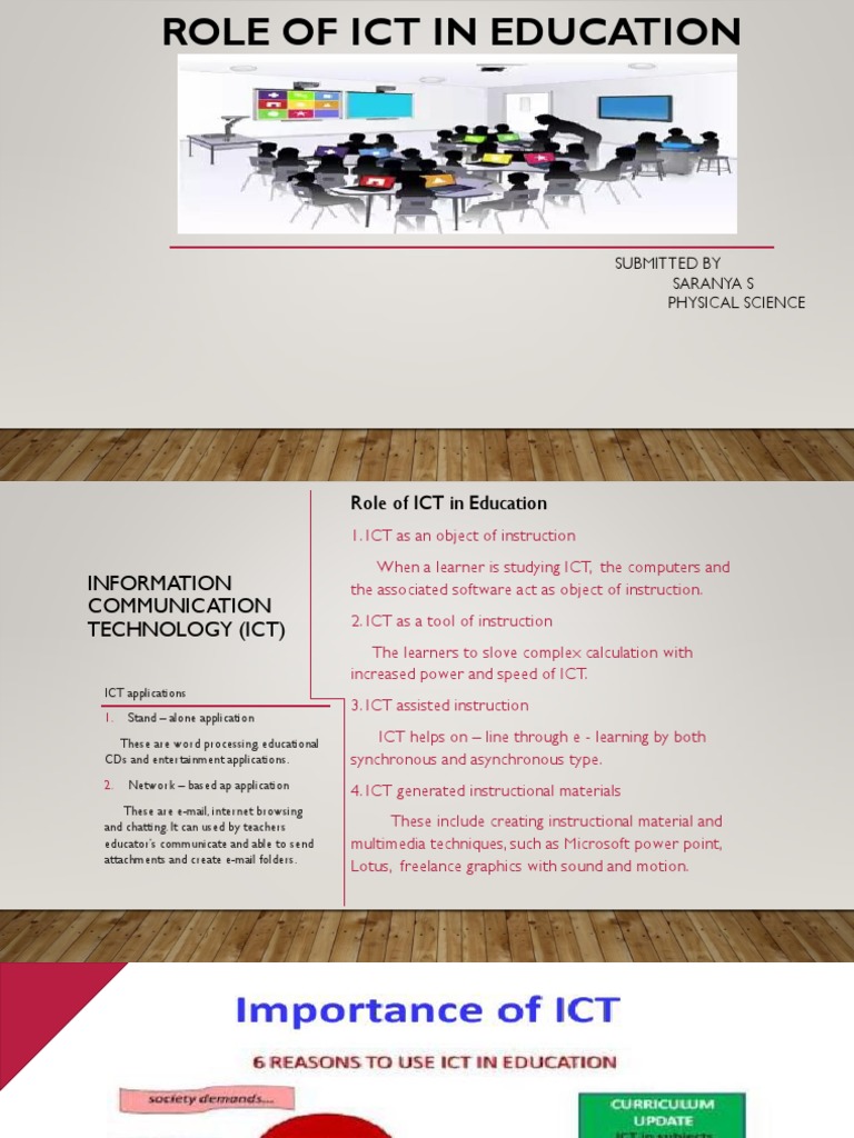 ICT: Role of ICT in Education | PDF