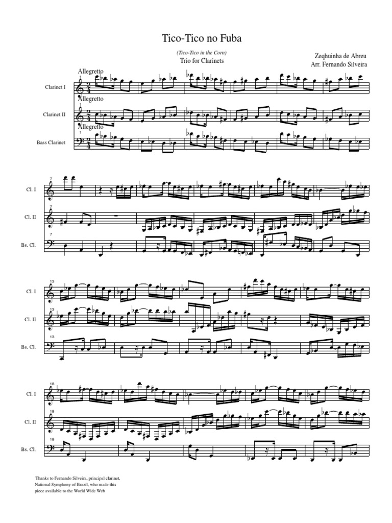 Sheet Music - Tico Tico PDF | PDF