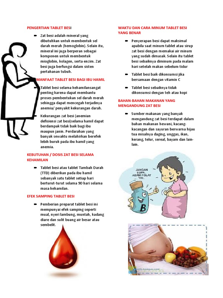 Leaflet Tablet Besi | PDF