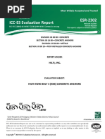 ICC ESR 4266 KB TZ2 Expansion Anchor Concrete Approval | PDF | Concrete ...
