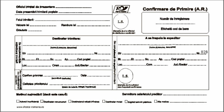 Formular Confirmare CORECT | PDF