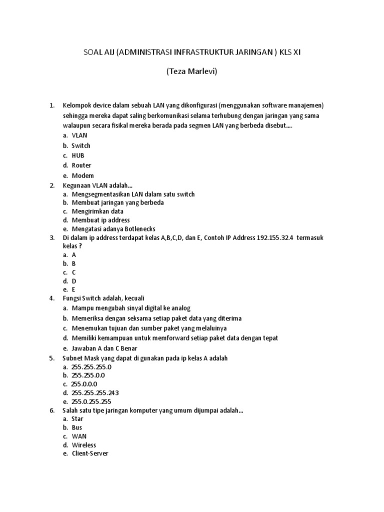 Soal AIJ | PDF | Griya & Taman