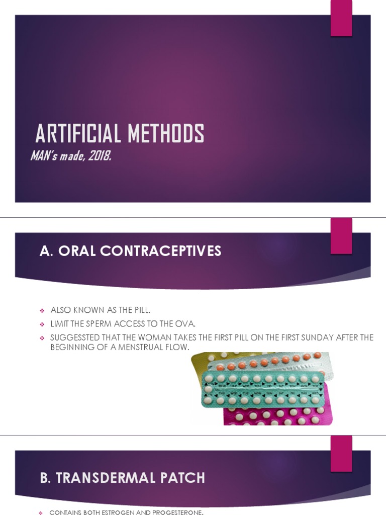 Artificial Methods | PDF | Menstrual Cycle | Sexuality