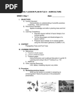 Grade 6 DLP - TLE - Agriculture - Week 2 | PDF | Lesson Plan | Learning