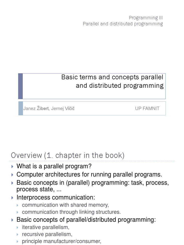 Parallel + Distrubuted Prog | PDF | Parallel Computing | Process (Computing)