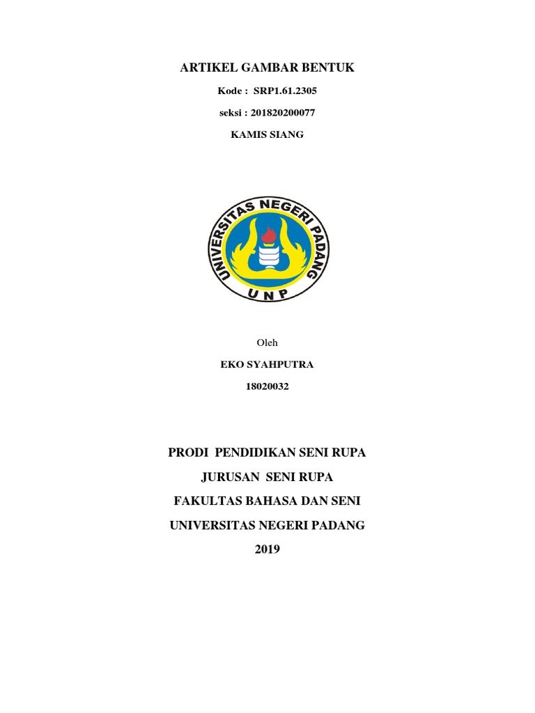 Artikel Gambar Bentuk | PDF | Ilmu Sosial | Griya & Taman