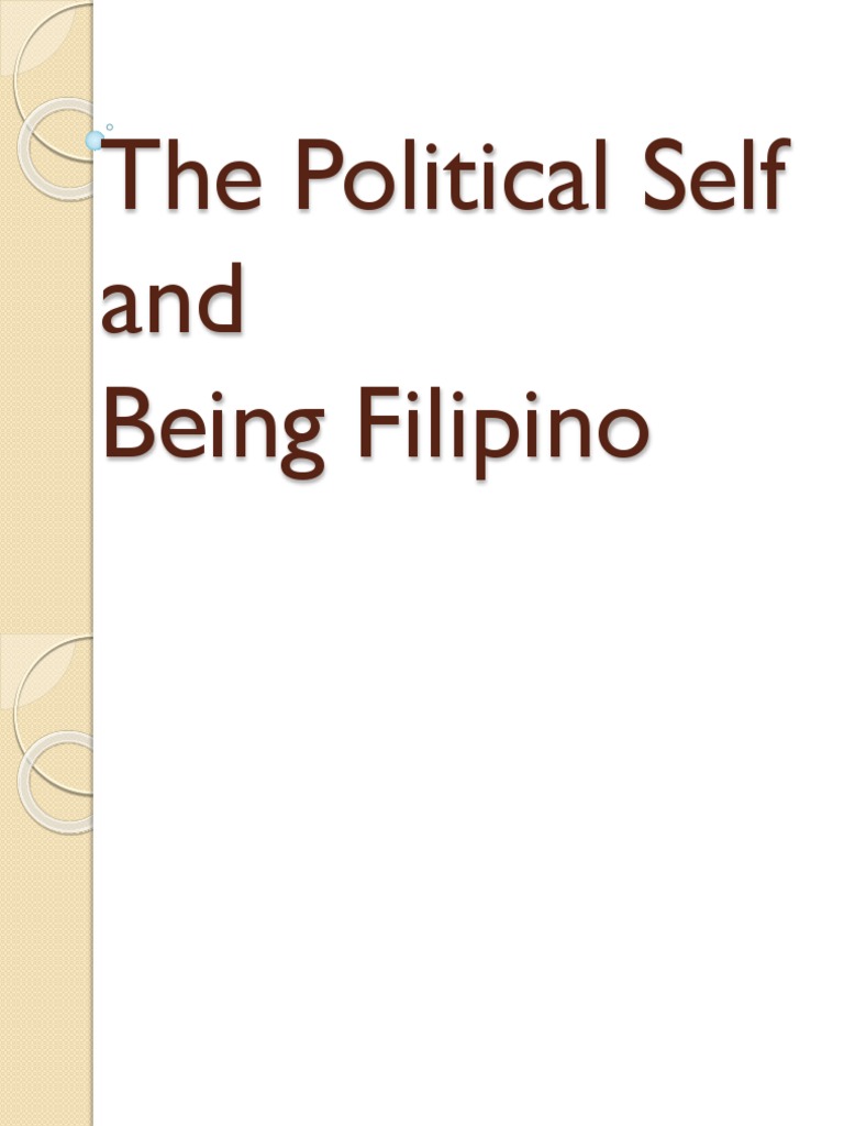 The Political Self and Being Filipino | PDF