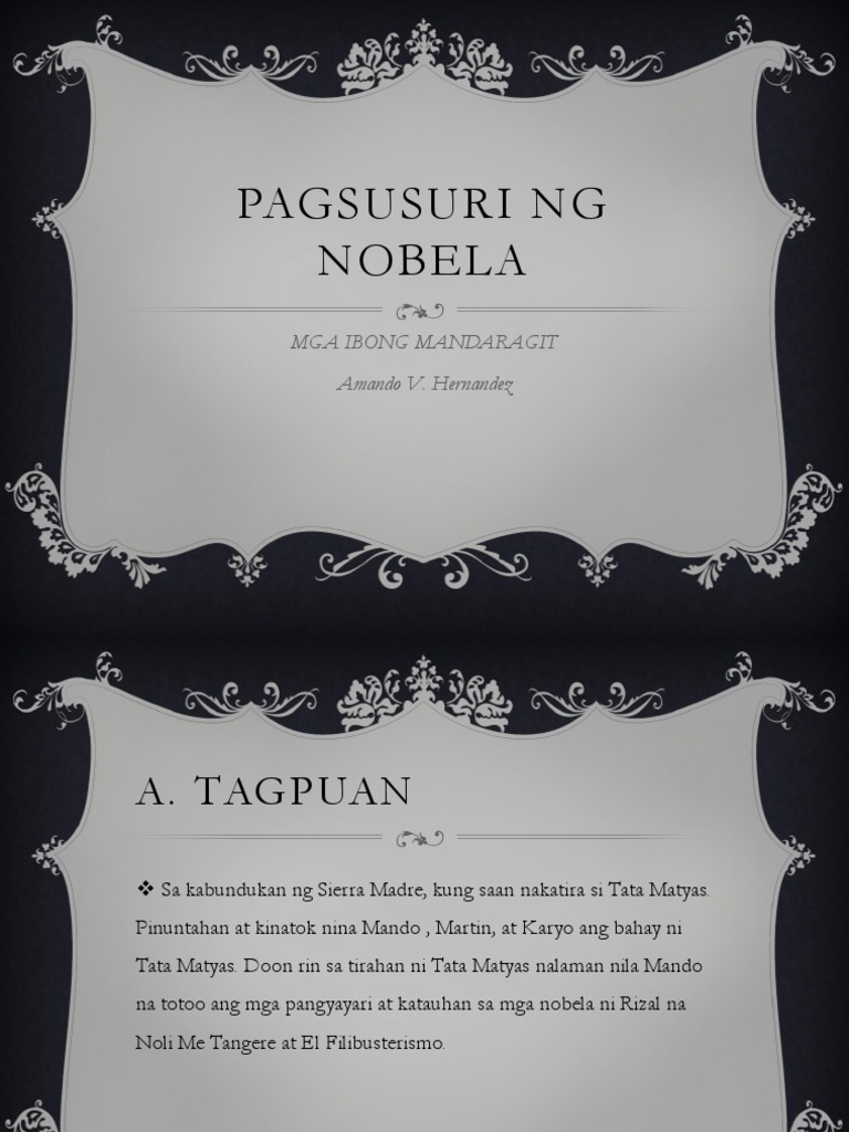 Pagsusuri NG Nobela | PDF