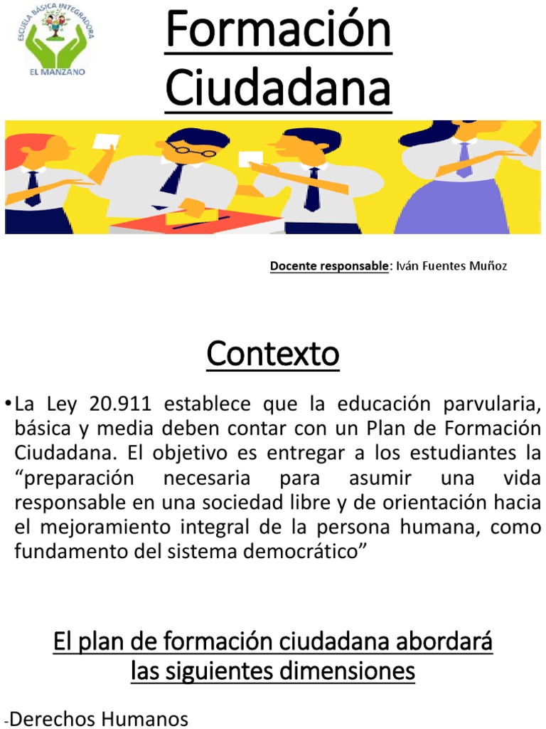 Formación Ciudadana Pdf Ciudadanía Democracia