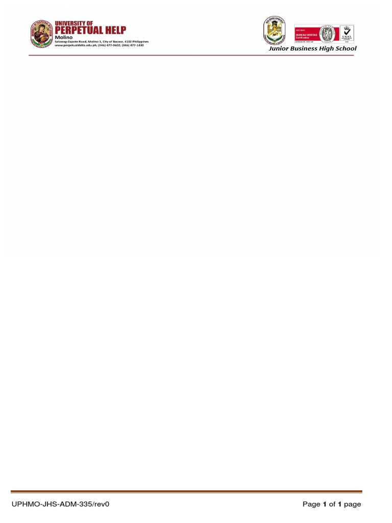 Filipino Header | PDF