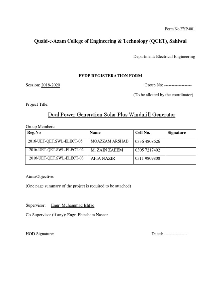 Dual Power Generation Solar Plus Windmill Generator: A Project to ...