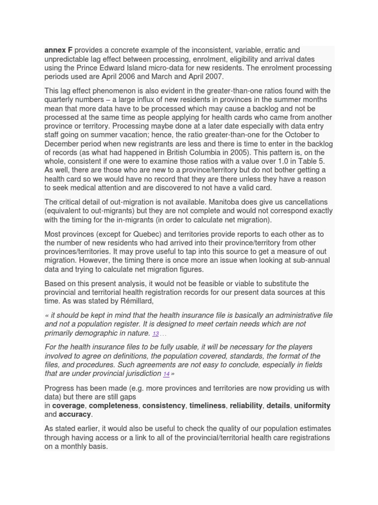 Annex F Provides A Concrete Example of The Inconsistent, Variable ...