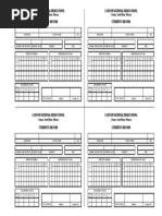 Badminton Scoresheet Editable Version | PDF | Referee | Sports
