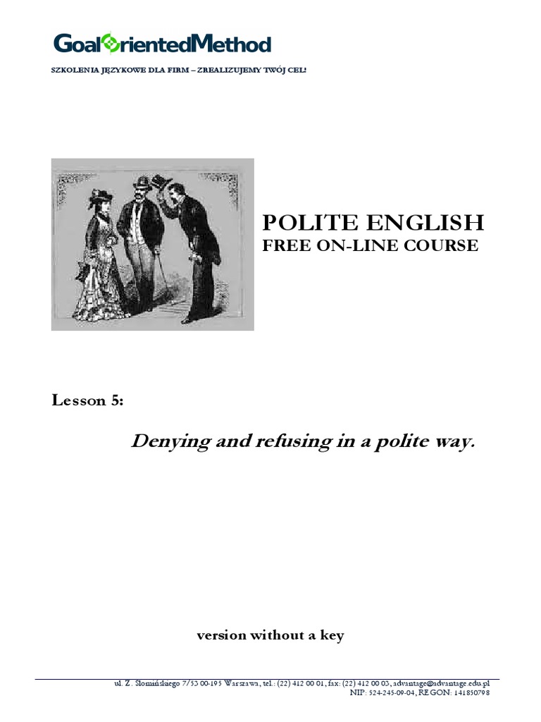 Polite Refusal: A Guide to Denying Requests and Declining Offers ...