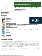 K10 Psychological Distress Scale Guide | PDF | Mental Disorder ...