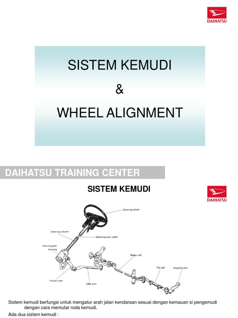 Sistem Kemudi & Wheel Alignment Daihatsu | PDF