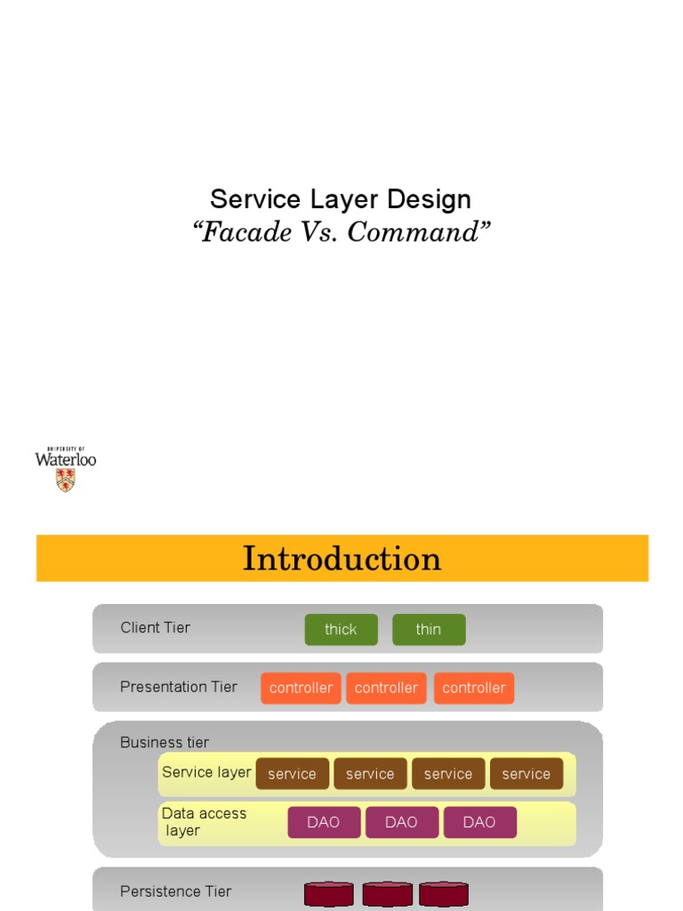 Service Layer Design: "Facade vs. Command" | PDF | Interface (Computing ...