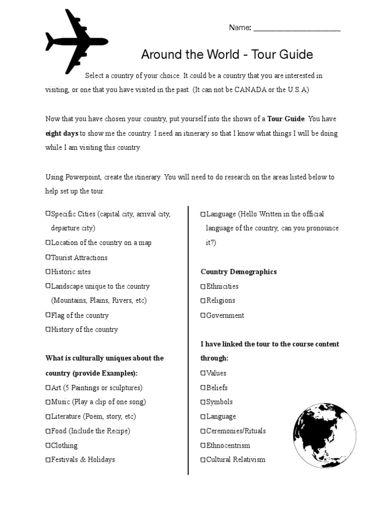 Around The World Tour Guide | PDF